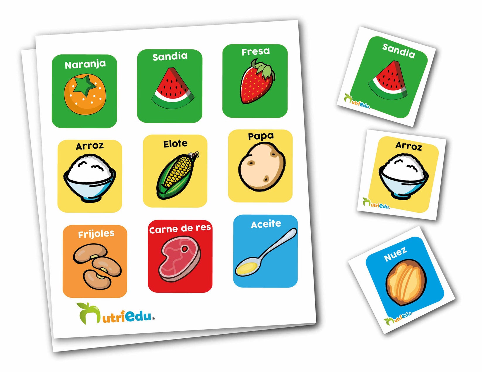 Lotería de Alimentos: Juego Educativo Nutricional